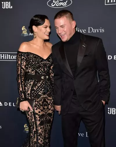 Channing Tatum och Jessie J gör andra röda mattan framträdande på två dagar på Pre-Grammys Gala