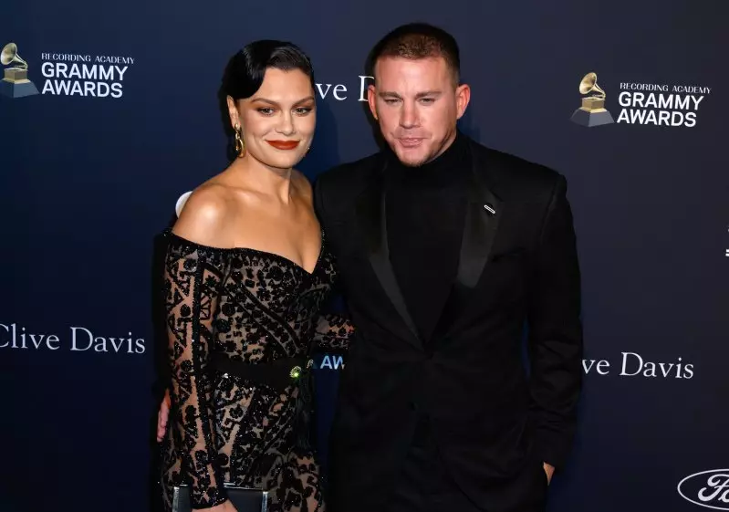 Channing Tatum ak Jessie J fè dezyèm aparans tapi wouj nan de jou nan gala pre-Grammys.