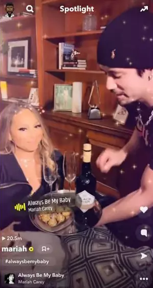 Mariah Carey a'i chariad Brian Tanaka yn Dathlu Dydd San Ffolant yn Gynnar gyda Champagne a Siocled