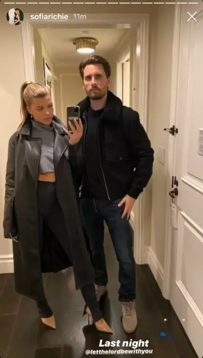 scott-disick-sofia-richie-valentines-day-date-selfie