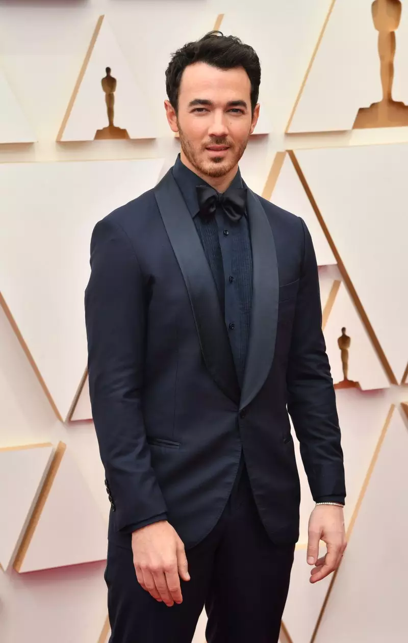 Kevin Jonas Oscars 2022 Red Carpet