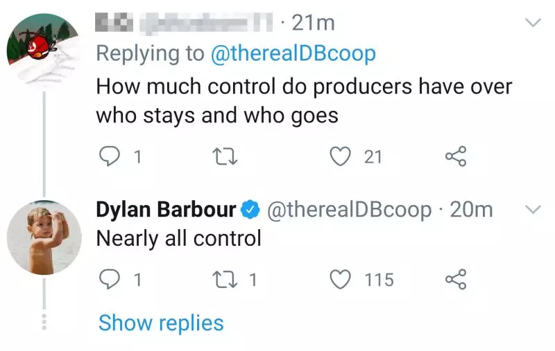 Dylan Barbour conta todos os tweets sobre Bachelor