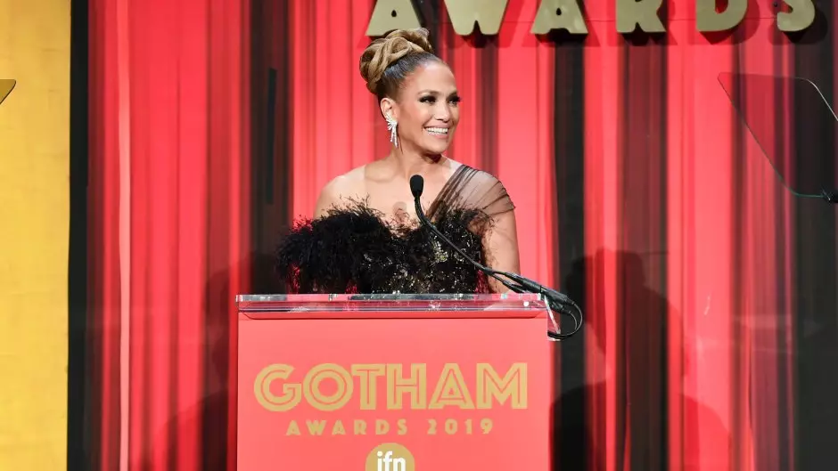 Jennifer Lopez Akiwasilisha Tuzo za 29 za Mwaka za IFP Gotham, Ndani, Cipriani Wall Street, New York, Marekani - 02 Des 2019