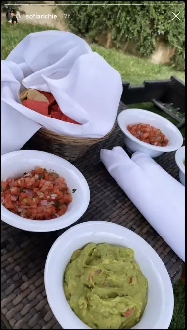 Sofia Richie Guacamole und Salsa