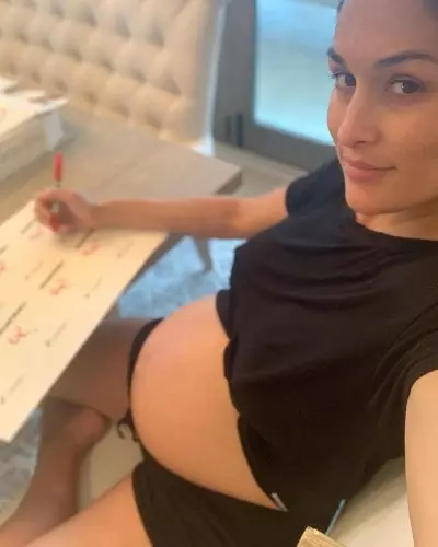 Nikki Bella Brie Bella Baby Bump Amafoto