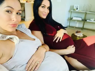 Shtatzëna Nikki dhe Brie Bella