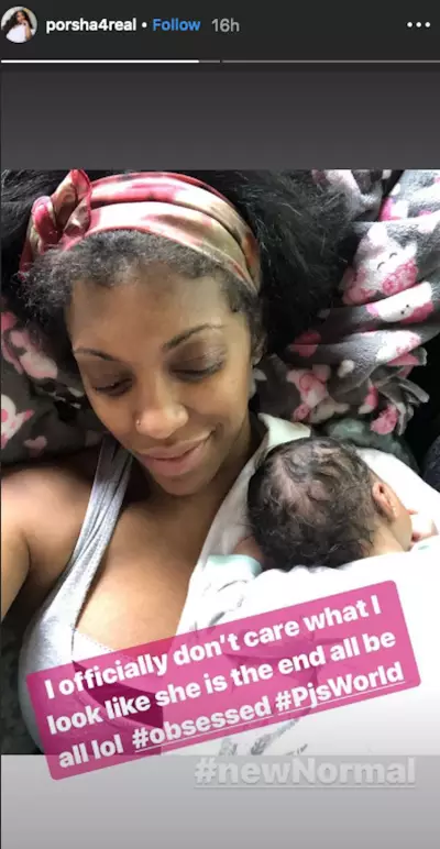 rhoa porsha Williams نئين ڄاول ٻار سان