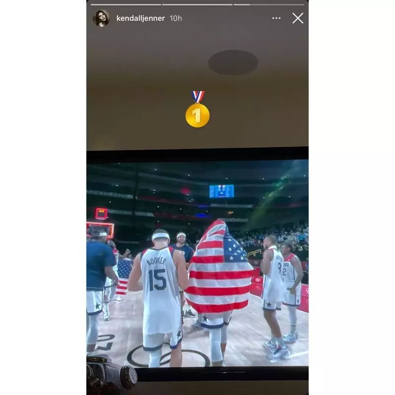 केंडल जेनरने बॉयफ्रेंड डेव्हिन बुकरचे पहिल्या ऑलिम्पिक विजयाबद्दल अभिनंदन केले