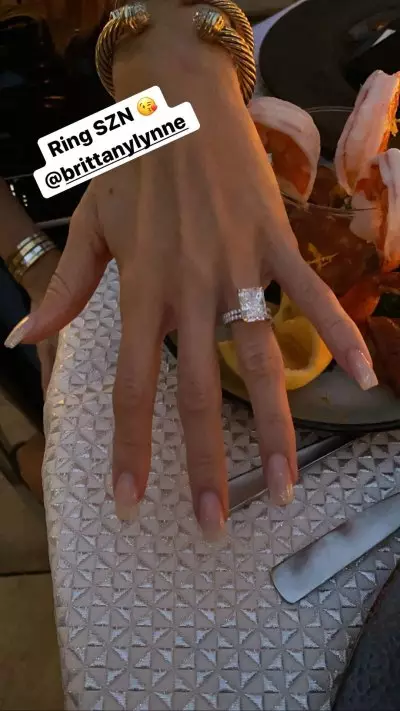 Patrick Mahomes an Brittany Matthews Engagement Ring Detailer