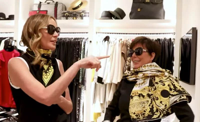 Visita á casa de Kris Jenner