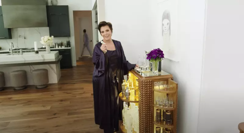 Visita á casa de Kris Jenner