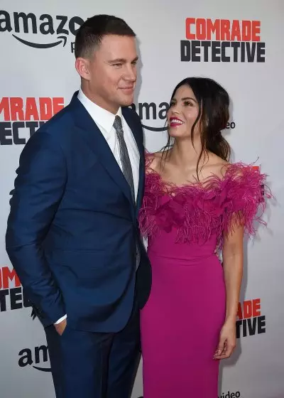 Jenna Dewan y Channing Tatum juntos en la alfombra roja antes de separarse