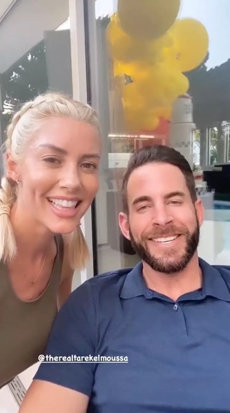 Tarek El Moussa na Heather Rae Young tụpụrụ Ọkpara ya otu oriri: Foto 6