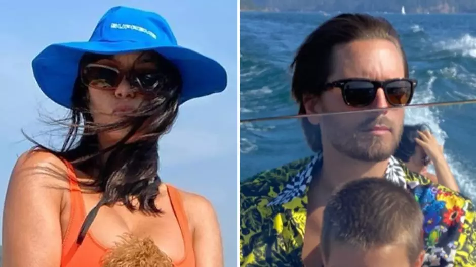 Kourtney Kardashian ja Scott Disick lähtevät veneilemään Reignin kanssa