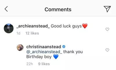 Komentet në Instagram të Christina Anstead