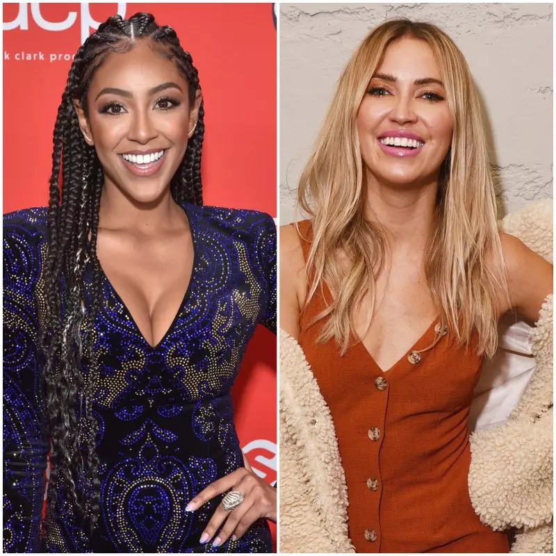 Tayshia Adams a Kaitlyn Bristowe Host Bachelorette