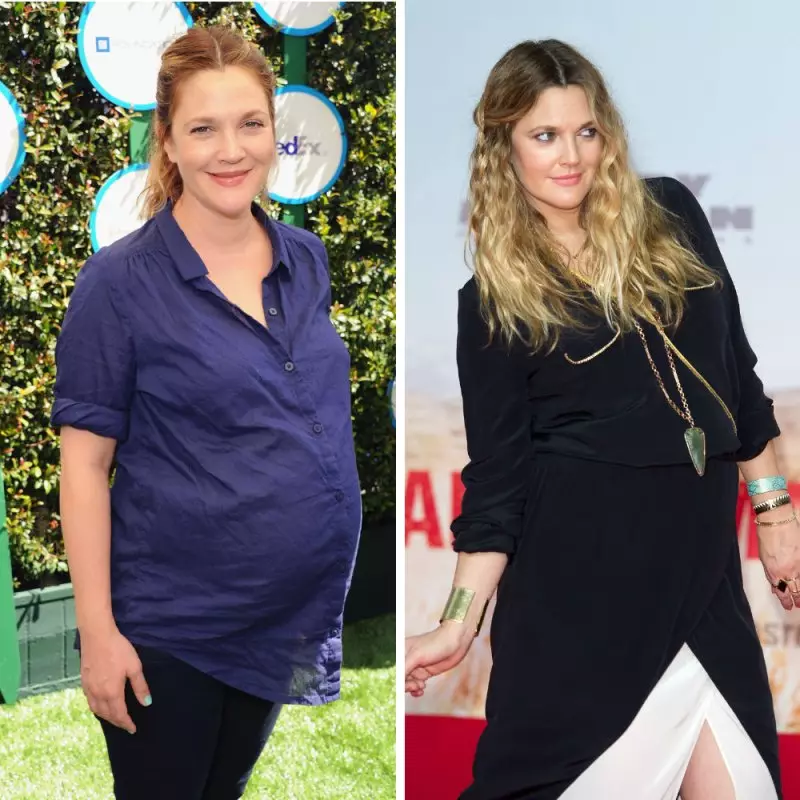 Drew Barrymore dopo la gravidanza