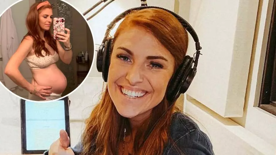 Audrey Roloff obnosi się z ciałem po porodzie godzinę po powitaniu syna Radleya