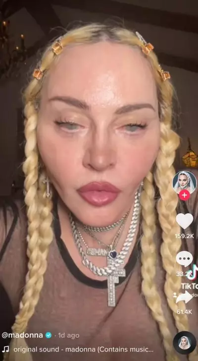 Madonna sembra quasi irriconoscibile in un TikTok 