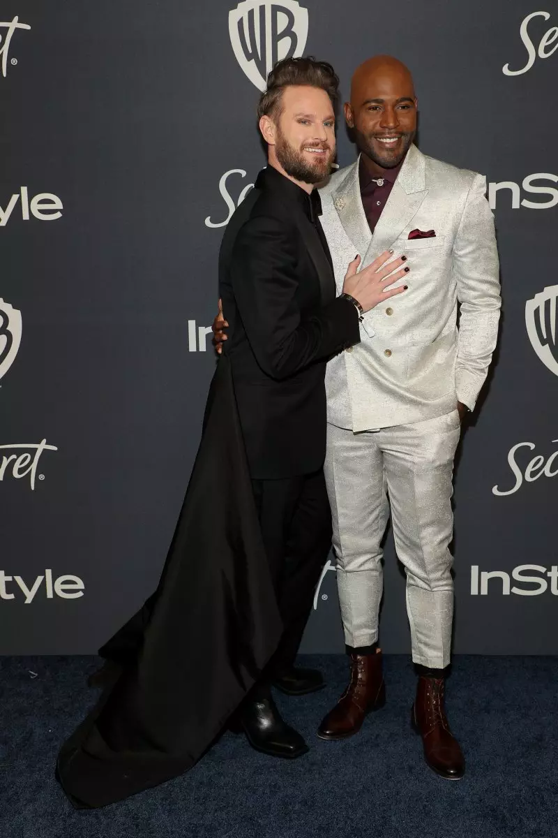 Бобби Берк и Карамо Браун Instyle Afterparty Golden Globes