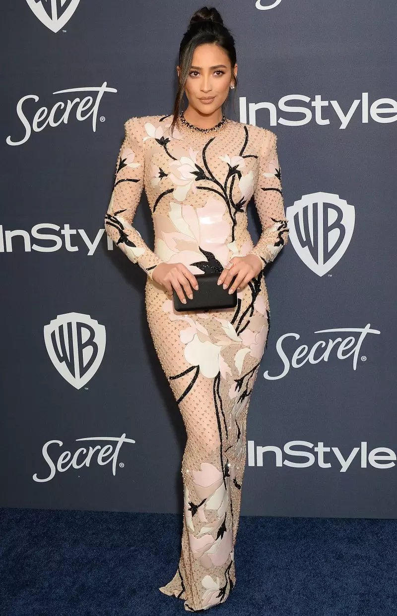 Шей Митчелл в Николасе Джебране Instyle Afterparty Golden Globes