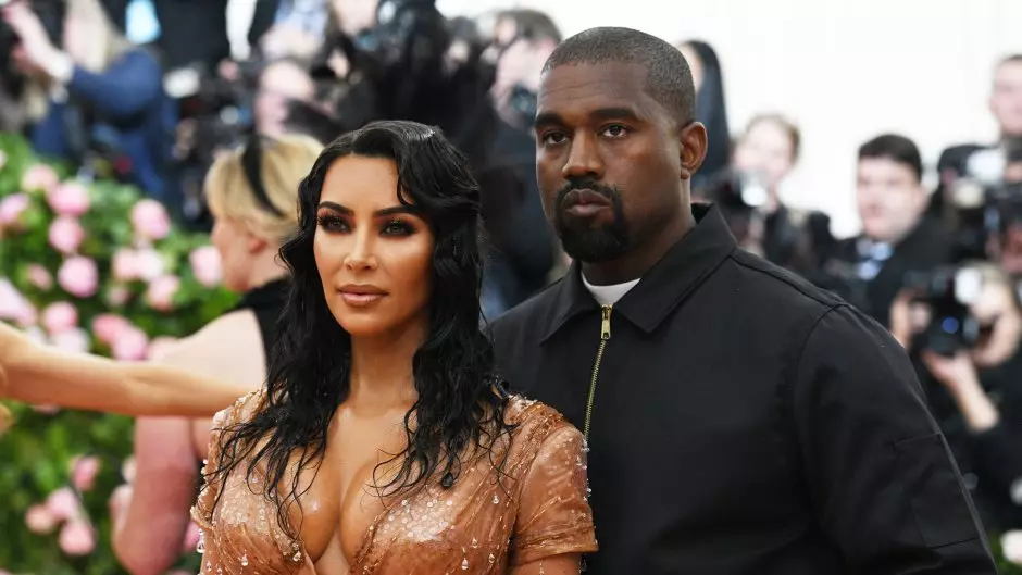 Kim Kardashian en Kanye West op het Met Gala