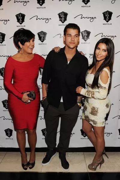 Kim Kardashian Kris Jenner Rob Kardashian