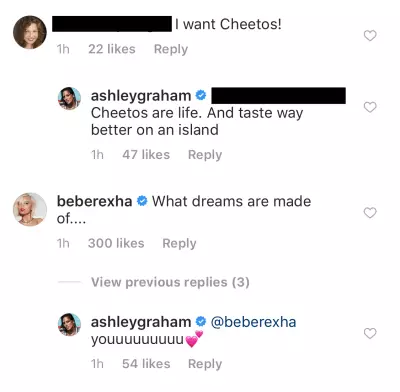 Bebe Rexha komenton foton me bikini të ashley Graham