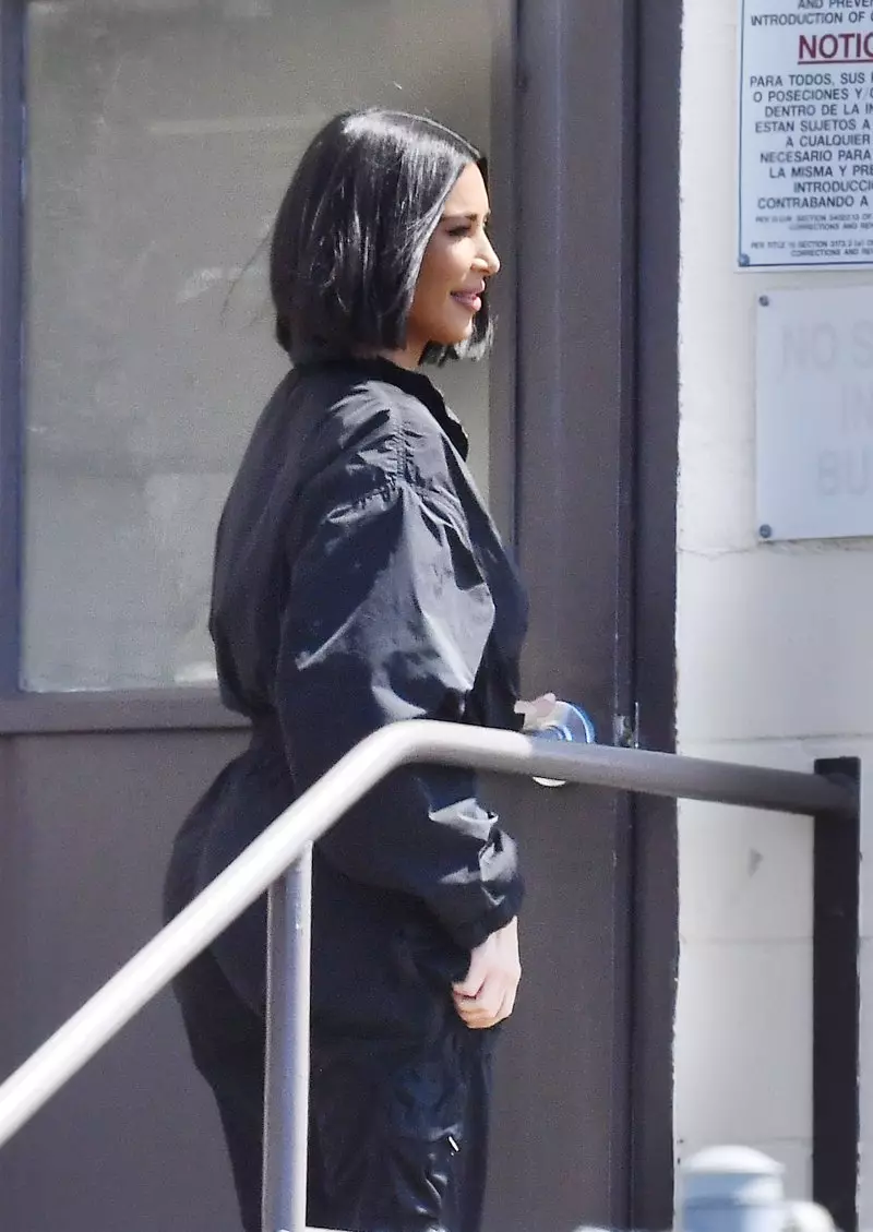 Kim Kardashian Staat Prisong Bob Frisur