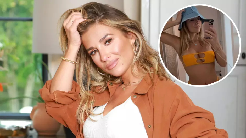 Jessie James Decker C-Section Scar String Bikini