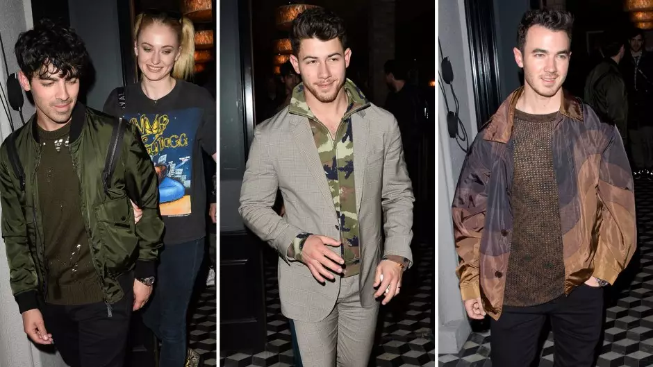 Jonas Brothers og Sophie Turner har en aften i byen i West Hollywood