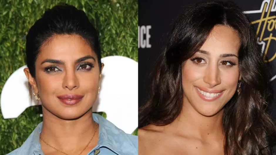 Priyanka Chopra och Danielle Jonas sida vid sida