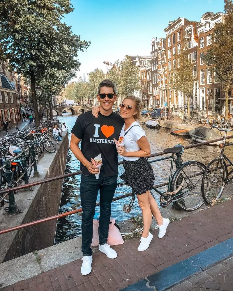 Arie Luyendyk Jr Lauren Burnham Vacacións en Amsterdam