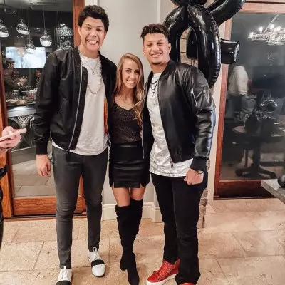 Patrick Mahomes, brat Jackson z Brittany Matthews