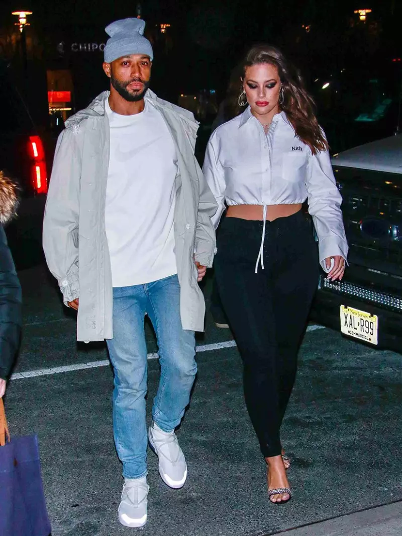 Ashley Graham eta Justin Ervin New York hirian ikusiak