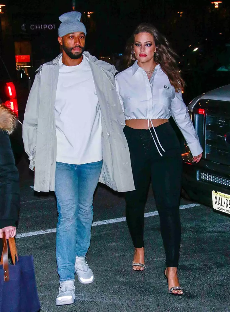 Ashley Graham eta Justin Ervin New York hirian ikusiak