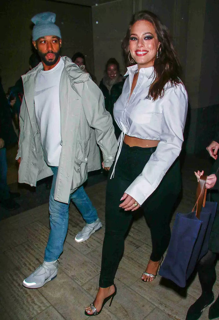 Ashley Graham eta Justin Ervin New York hirian ikusiak