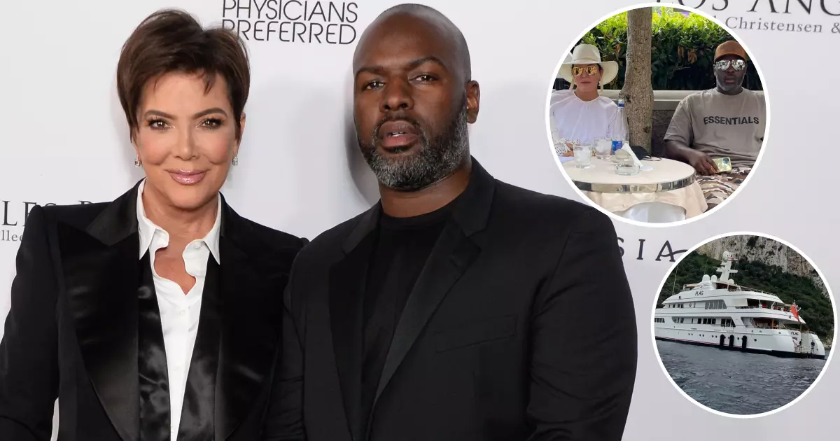 Kris Jenner，Corey Gamble 的意大利卡普里島之旅：照片