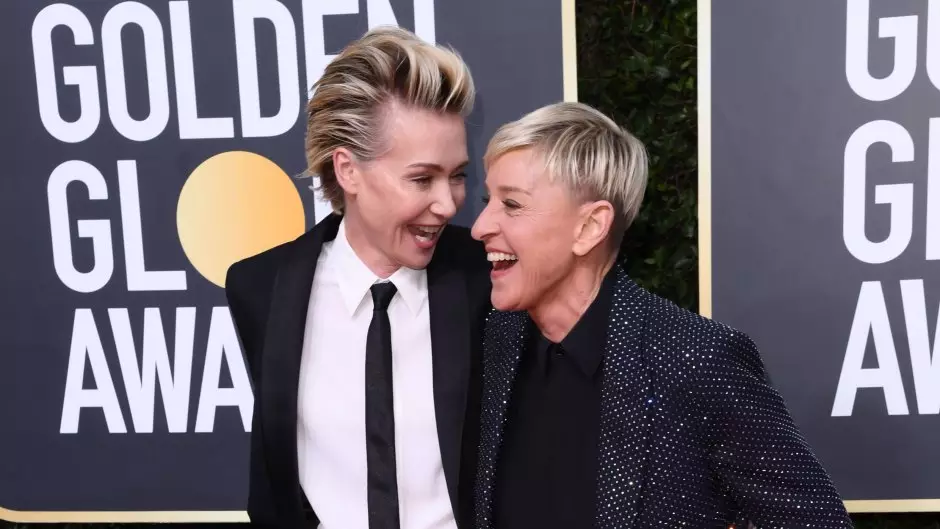 Portia de Rossi və Ellen DeGeneres 77-ci İllik Qızıl Qlobus Mükafatları