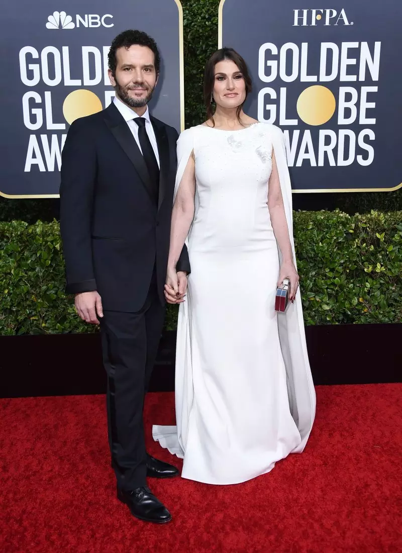 Idina Menzel da Aaron Lohr a Golden Globes