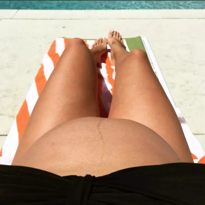 Catherine giudici bare baby bump