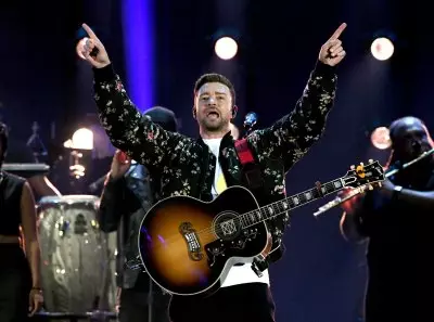 Justin Timberlake tampil ing 2018 iHeartRadio