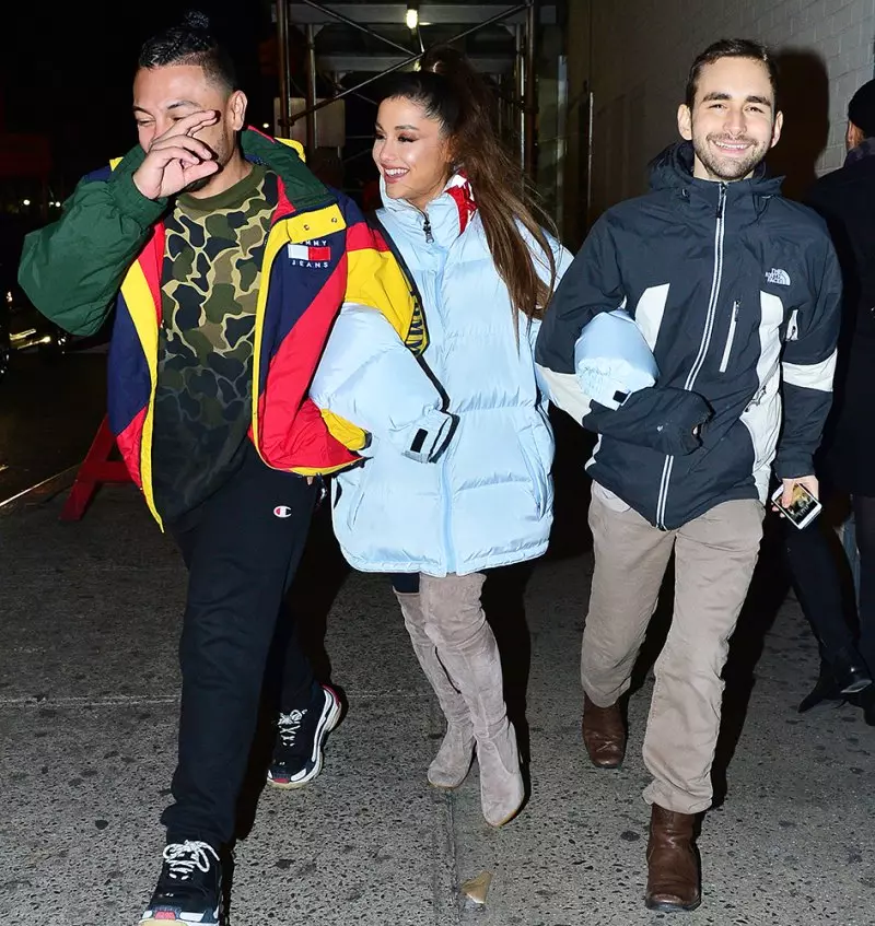 Ariana Grande NYC Cold Weather Friends