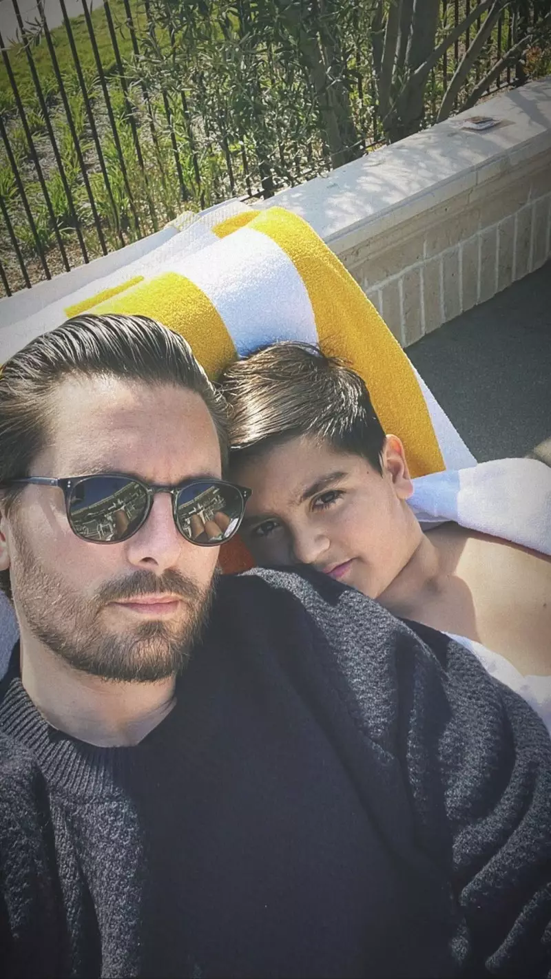 Scott Disick in Mason Disick