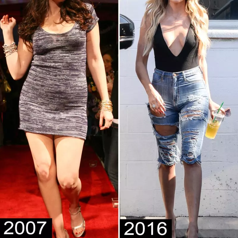 រាងកាយ Khloe kardashian