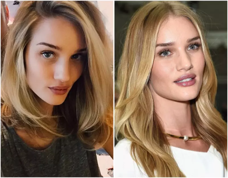 Rosie hunington whiteley coupe les cheveux longs