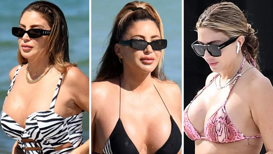 Larsa Pippen Bikini-Reĝino Vidu la Murdintajn Kurbojn de la RHOM-Stelo balancantajn dupecajn naĝvestojn