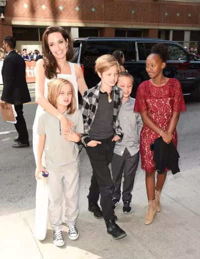 angelina jolie kids getty 图片