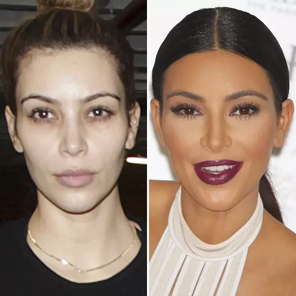 Kim Kardashian senza trucco