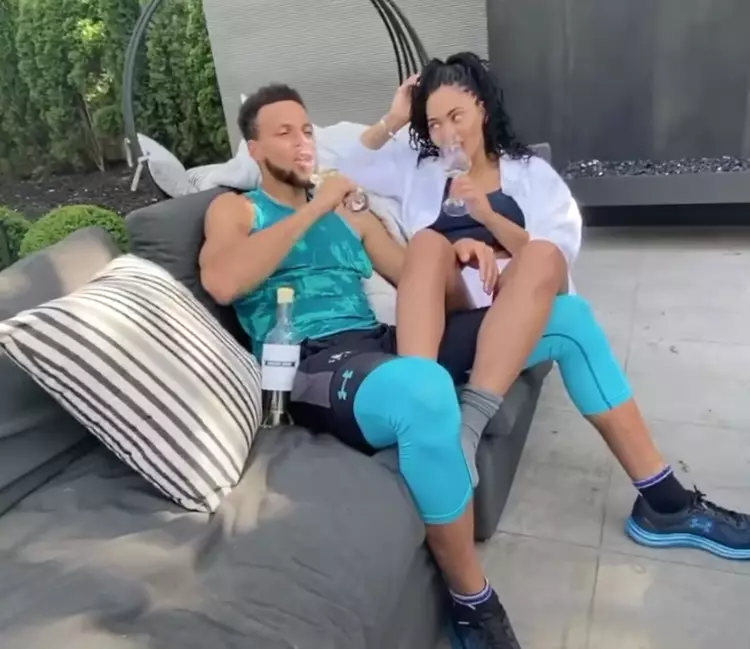 Steph in Ayesha Curry